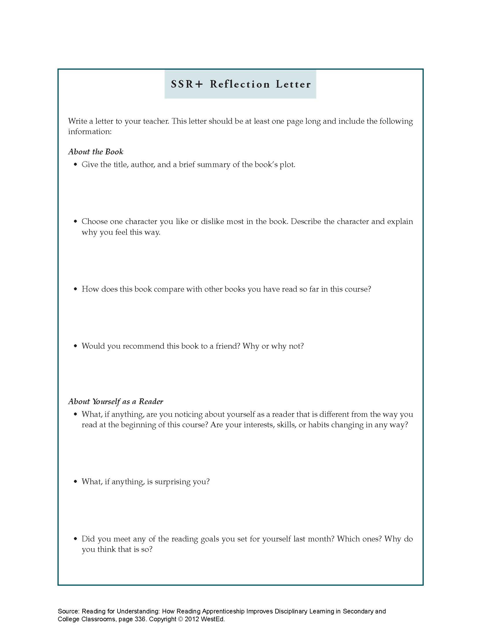 Classroom Resources – Reading Apprenticeship